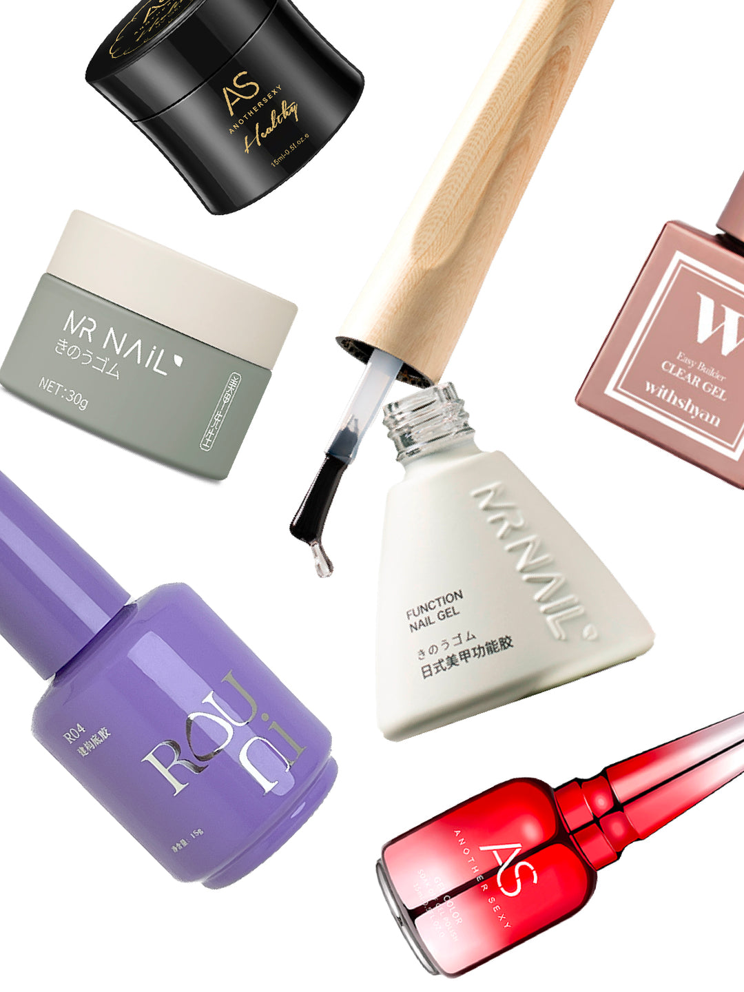 5 Colours Gel Polish Bundle – Vainpot Official